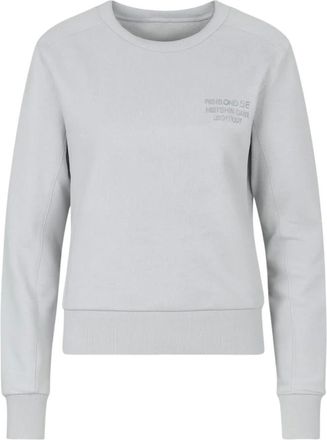 Patrizia Pepe Femme, Sweatshirts et sweats &agrave; capuche, Gris, Taille: 40 FR SweaT-shirt court
