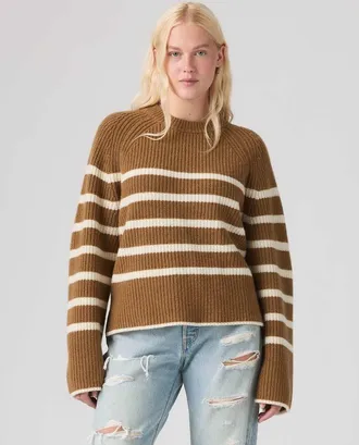Levi's Frida pull col rond en laine marron