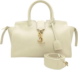 Saint Laurent Sac &agrave; main vintage doccasion - Femme - Pre-owned - Beige - Taille: ONE Size