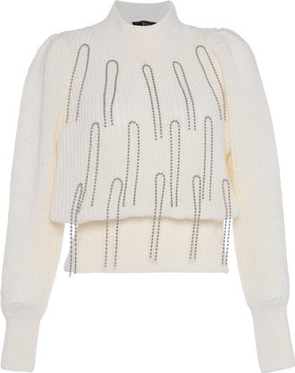 Faina Pullover Damen Wollwei&szlig;