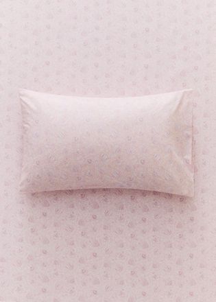 Mango Housse de coussin de berceau en percale de coton &agrave; fleurs 30x50 rose pastel - Home - 30x50cm - MANGO HOME