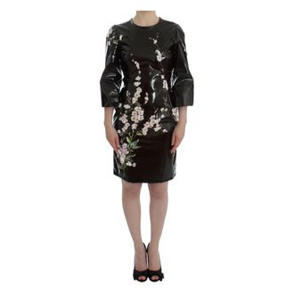 Dolce & Gabbana Blumiges Cocktailkleid Elegantes Modell - - Dresses - Damen - Schwarzk - M