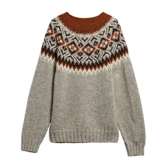 Barbour Schottland-Strickpullover mit Rundhalsausschnitt - - Knitwear - Herren - Mehrfarbig - M