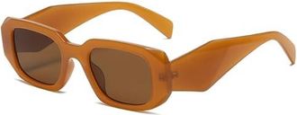Generic Lunettes De Soleil &Agrave; Monture Carr&eacute;e Irr&eacute;guli&egrave;re For Hommes Et Femmes, Lunettes De Soleil Photo De Mod&eacute;lisation De(Orange)
