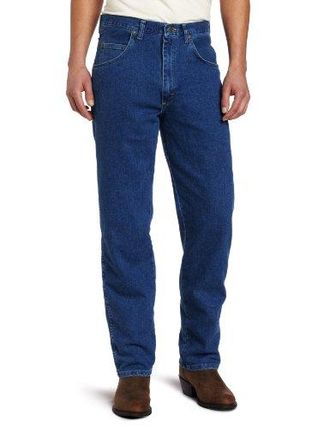 Wrangler Jean Extensible à Coupe Classique Rugged Wear pour Homme, Délavé, 44W x 30L