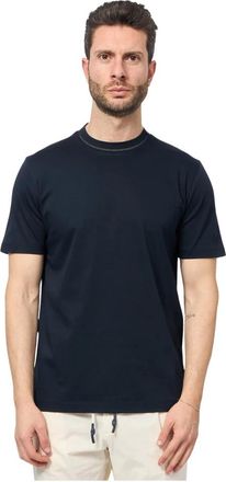 HUGO BOSS Homme, Tops, Bleu, Taille: 5XL T-shirt slim fit en coton bleu