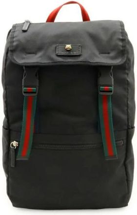 Gucci unisex, Pre-owned, Noir, Taille: ONE Size Sac &agrave; dos en toile Pre-owned
