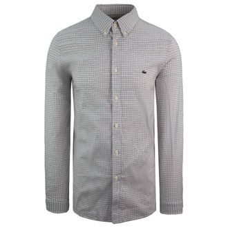 Lacoste Stretch Slim Fit Herren Graues Hemd