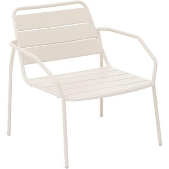 Hesperide Hesperide - Fauteuil de salon de jardin Phuket argile en acier trait&eacute; en epoxy - Hesp&eacute;ride