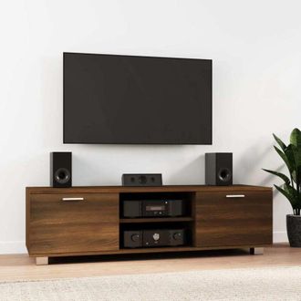 vidaXL Meuble tv Ch&ecirc;ne marron 140x40,5x35 cm Bois ding&eacute;nierie Vidaxl