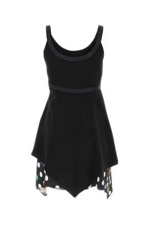 Versace Womens Black Acetate Blend Mini Dress 5b020 Abiti