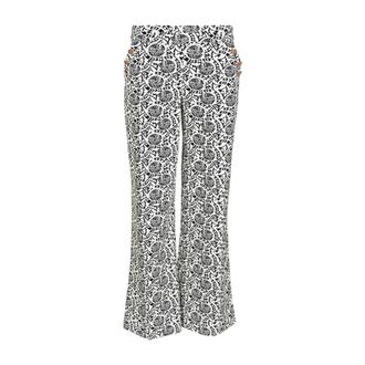 Maicazz Xavi Fan Print Statement Hose - - Trousers - Damen - Schwarzk - XS
