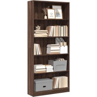 vidaXL Bücherregal Braun Eichen-Optik 80x24x176 cm Holzwerkstoff - Vidaxl