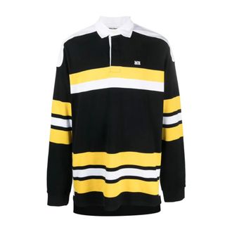 Wales Bonner Wales Bonner, Homme, Tops, Noir, Taille: M Riff Polo en Coton Biologique