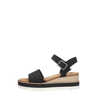 Toms Toms, Femme, Chaussures, Noir, Taille: 41 EU Diana Wedge Sandal