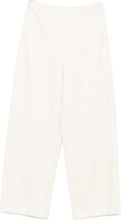 Max Mara Femme, Pantalons, Beige, Taille: 38 FR Jambe Large Fermeture Invisible Devant &Eacute;court&eacute;