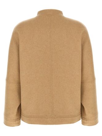 Max Mara Womens Beige Cashmere Bomber Clothing