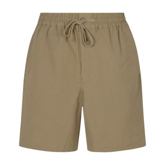 Maison Kitsun&eacute; Elastische Shorts - - Shorts - Herren - Braun - XL