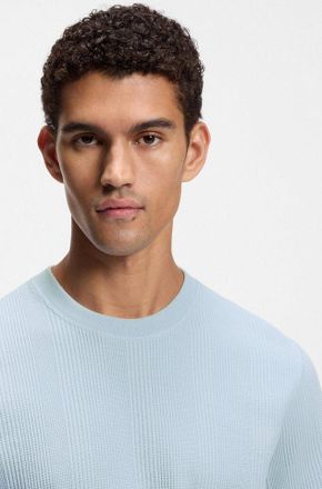 BOSS T-Shirt Structure T-S mit Metall-Label