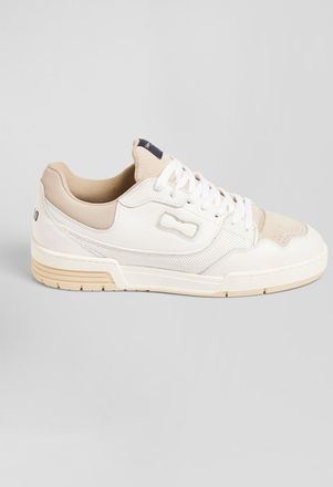 Eden Park Basket En Cuir Blanches Et Beiges Ep10