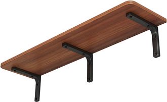 Generic Hölzerne Ecke schwimmende Regale Wandmontages Regal, rustikaler Holz Wandlager Organisator Unsichtbare Regale für Schlafzimmer, Wohnzimmer, Badezimmer