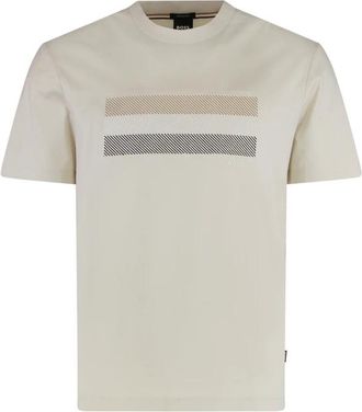 HUGO BOSS Homme, Tops, Beige, Taille: XS T-shirt &agrave; col rond