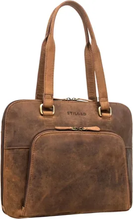 STILORD Hermione Echt Leder Business-Tasche 13,3 Zoll Damen Elegant und Stilvoll Vintage Shopper für Büro, Notebook und Akten-Tasche Frauen Arbeitstasche Lede
