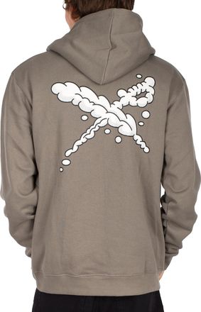 Iriedaily Cloud Flag Hoodie, Bio-Baumwolle, Smokey Olive, M