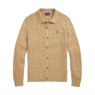 Polo Ralph Lauren Zopfstrick-Cardigan - - Knitwear - Herren - Beige - M