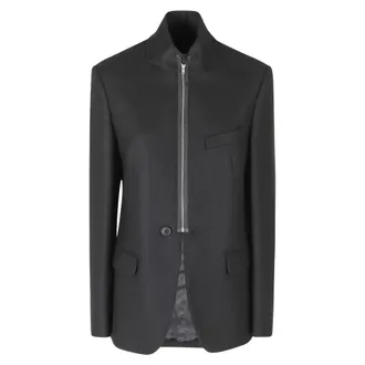 Maison Margiela Femme, Vestes, Noir, Taille: 38 FR Blazer Structur&eacute;