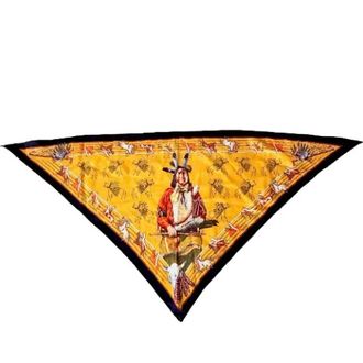 Herm&egrave;s Pre-owned Pani la Schar Pawnee Scarf - Femme - Pre-owned - Jaune - Taille: ONE Size