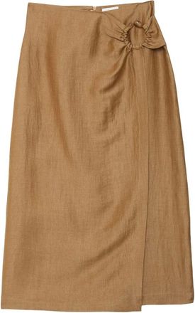 ottod'Ame Femme, Jupes, Brun, Taille: 38 FR Ixo-Dn6288 Midi Skirt