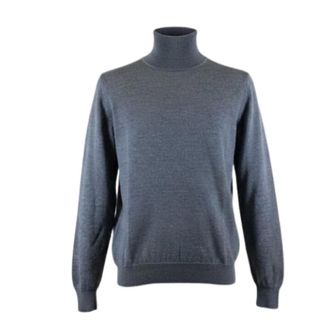 Tagliatore Homme, Pulls, Gris, Taille: XL Miles Turtleneck Sweater