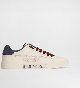 Dolce & Gabbana Portofino Light Strobel Calfskin Sneakers - Mann Sneakers Multicolor 44.5