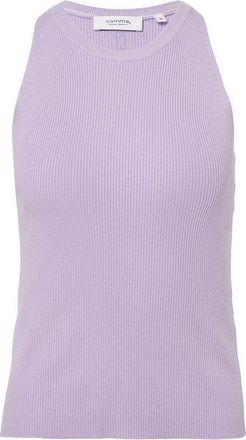 Comma Muskelshirt Strickpullunder Geripptes Feinstrickshirt mit amerikanischer Schulter