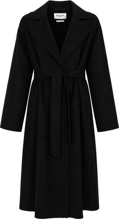Max Mara Knielanger Mantel - Schwarz