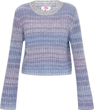 Mymo Pullover Frauen blau mehrfarbig