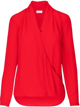 Seidensticker Damen Bluse - Tunika - Klassisch - Elegant - B&uuml;gelleicht - V-Ausschnitt - Regular Fit - Langarm - 100% Viskose