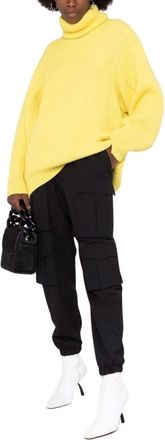 Philosophy di Lorenzo Serafini Femme, Pulls, Jaune, Taille: 36 FR Maglia Collo Alto