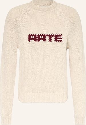 Arte Pullover Mit Leinen beige