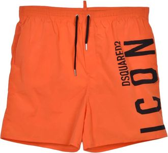 Dsquared2 Homme, Maillots de bain, Orange, Taille: XL Boxer Mare