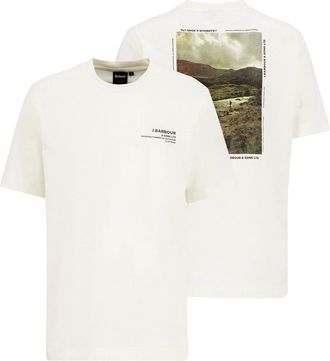 Barbour T-Shirt mit beidseitigem Print, Relaxed Fit in