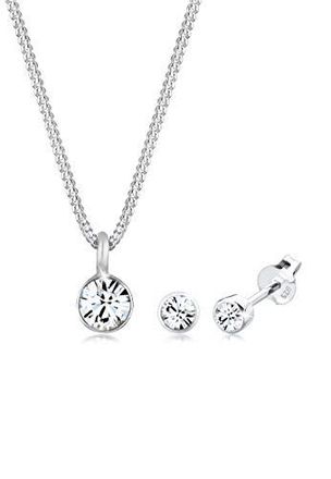 Elli Ensemble de Bijoux Femme Élégante avec des Cristaux en Argent Sterling 925