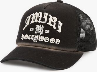 Amiri Casquette Trucker &agrave; logo brod&eacute; en coton