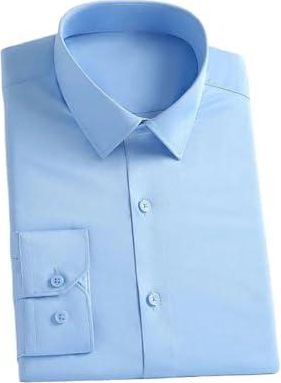 Generic Chemises fines et &eacute;lastiques &agrave; manches longues pour homme, coupe ajust&eacute;e, haut de bureau souple, 7668-27, 3XL