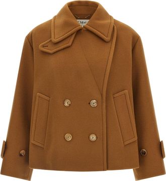 Chlo&eacute; Wool Coat - Camel