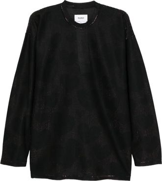 Doublet heart-print sparkling T-shirt - Rose