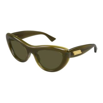 Bottega Veneta Femme, Accessoires, Vert, Taille: 53 MM Bv1282S 005 Lunettes de soleil