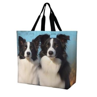 Generic Border Collie Sac Fourre-Tout Grand Tote Bag Imperm&eacute;able Sac A Main Femmes Pour Travail Voyage Plage