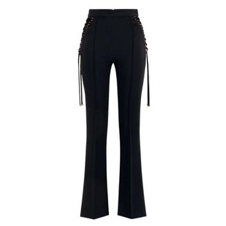 Elisabetta Franchi Ausgestellte Hose mit eleganter Silhouette - - Trousers - Damen - Schwarzk - XS